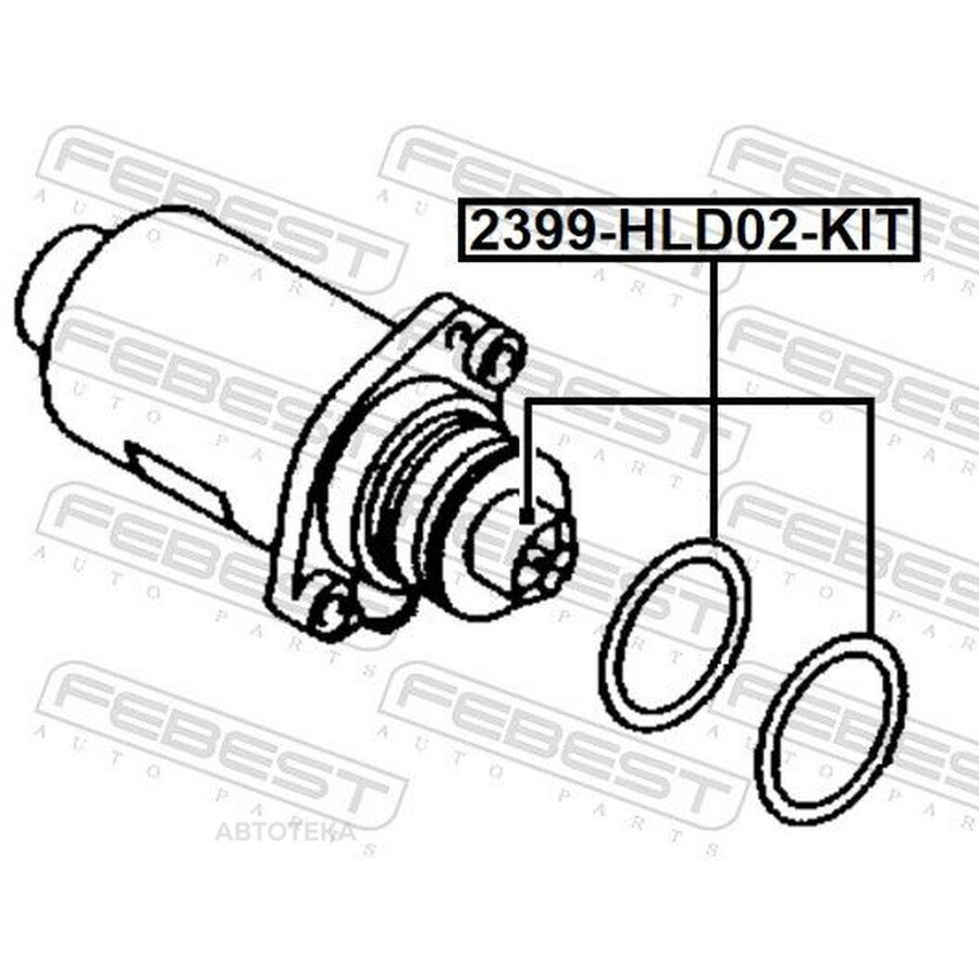 Ремкомплект масляного насоса (ремонтный комплект) VOLKSWAGEN SKODA SEAT AUDI 2399-HLD02-KIT FEBEST 2399HLD02KIT