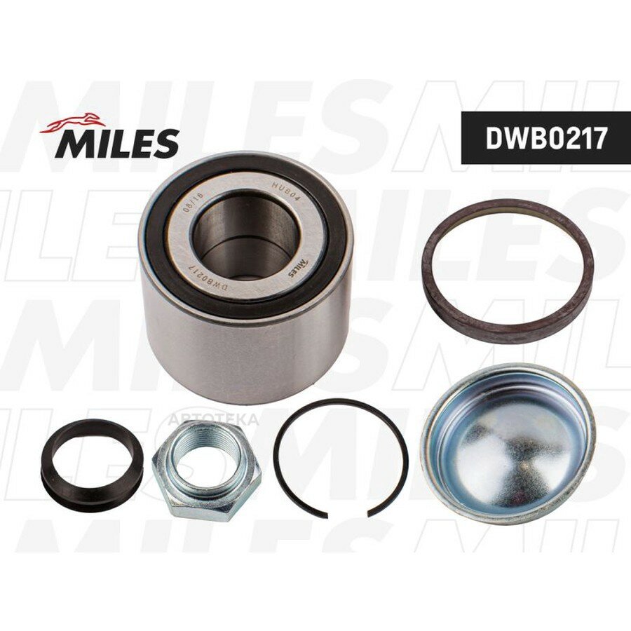 Подшипник ступицы CITROEN C2/C3/PEUGEOT 1007 02- зад. MILES DWB0217