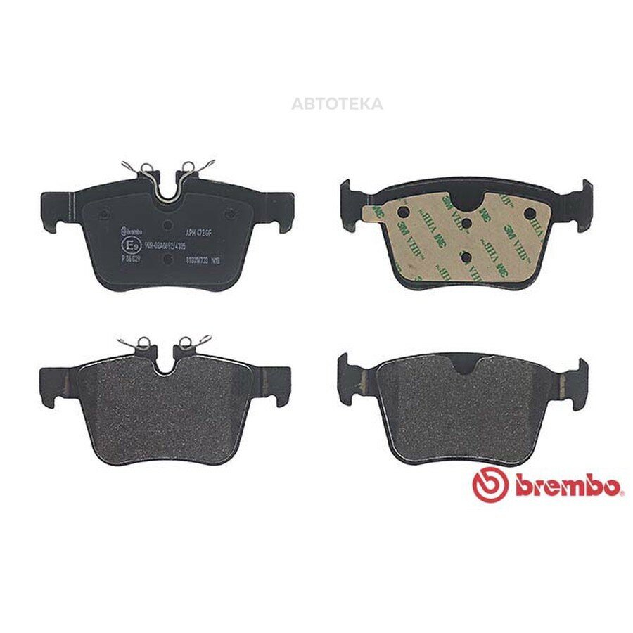 Колодки тормозные LAND ROVER DISCOVERY 14-/EVOQUE 11-/VOLVO XC90 II 14- задние BREMBO P86029