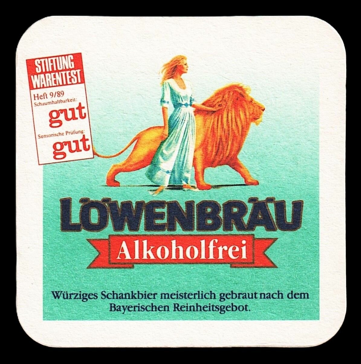 Бирдекель (костер) Lowenbrau Alkoholfrei Германия (подставка под пивной бокал)