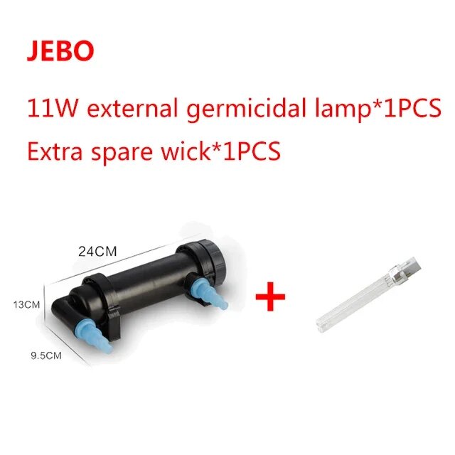 JEBO УФ лампа для аквариума 36 Вт EU adapter 220V-50HZ, 11W1 and Wick2