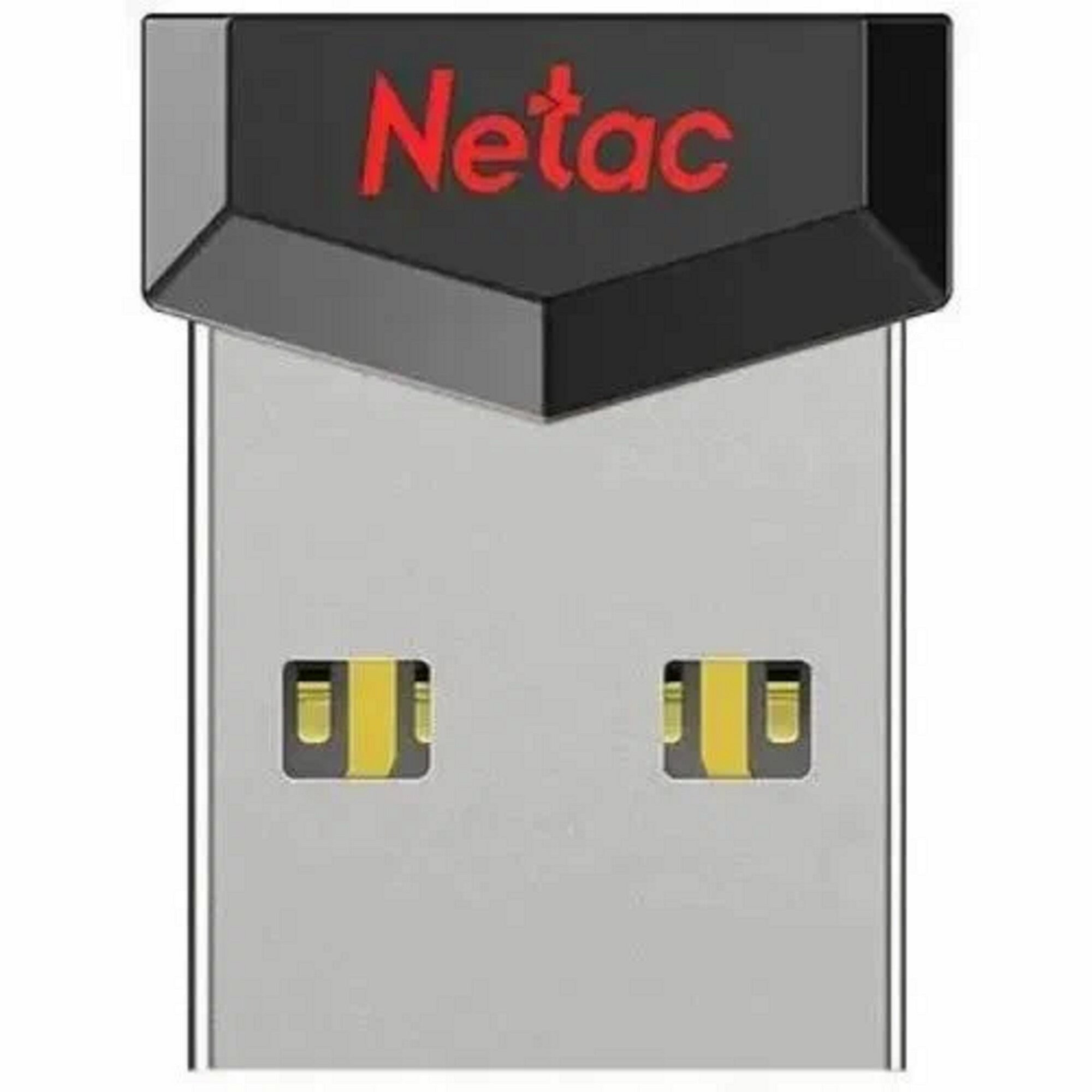 Накопитель USB 2.0 64 GB Netac UM81, открытый разъем, цвет черный