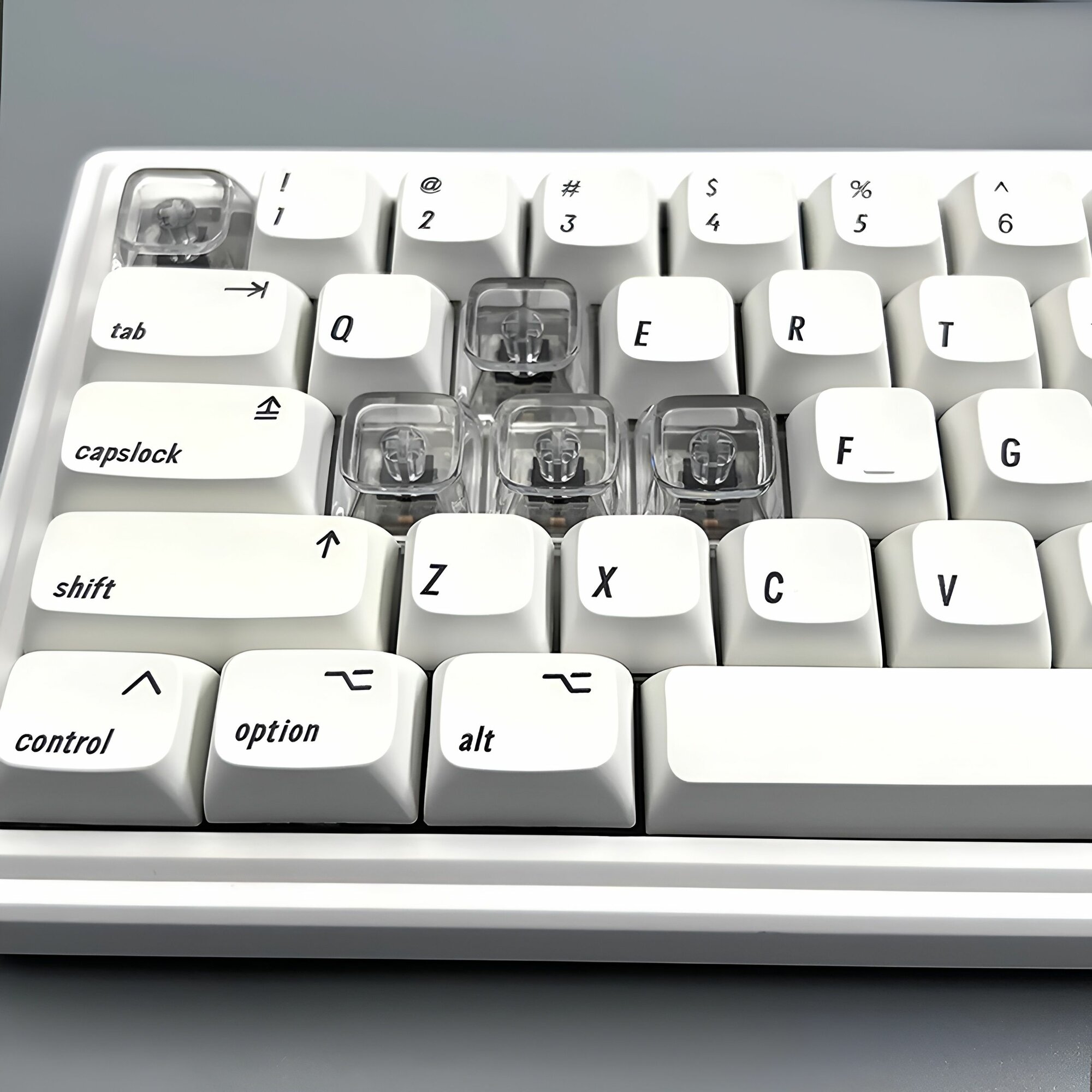 Прозрачные кейкапы XDA U1 5 штук