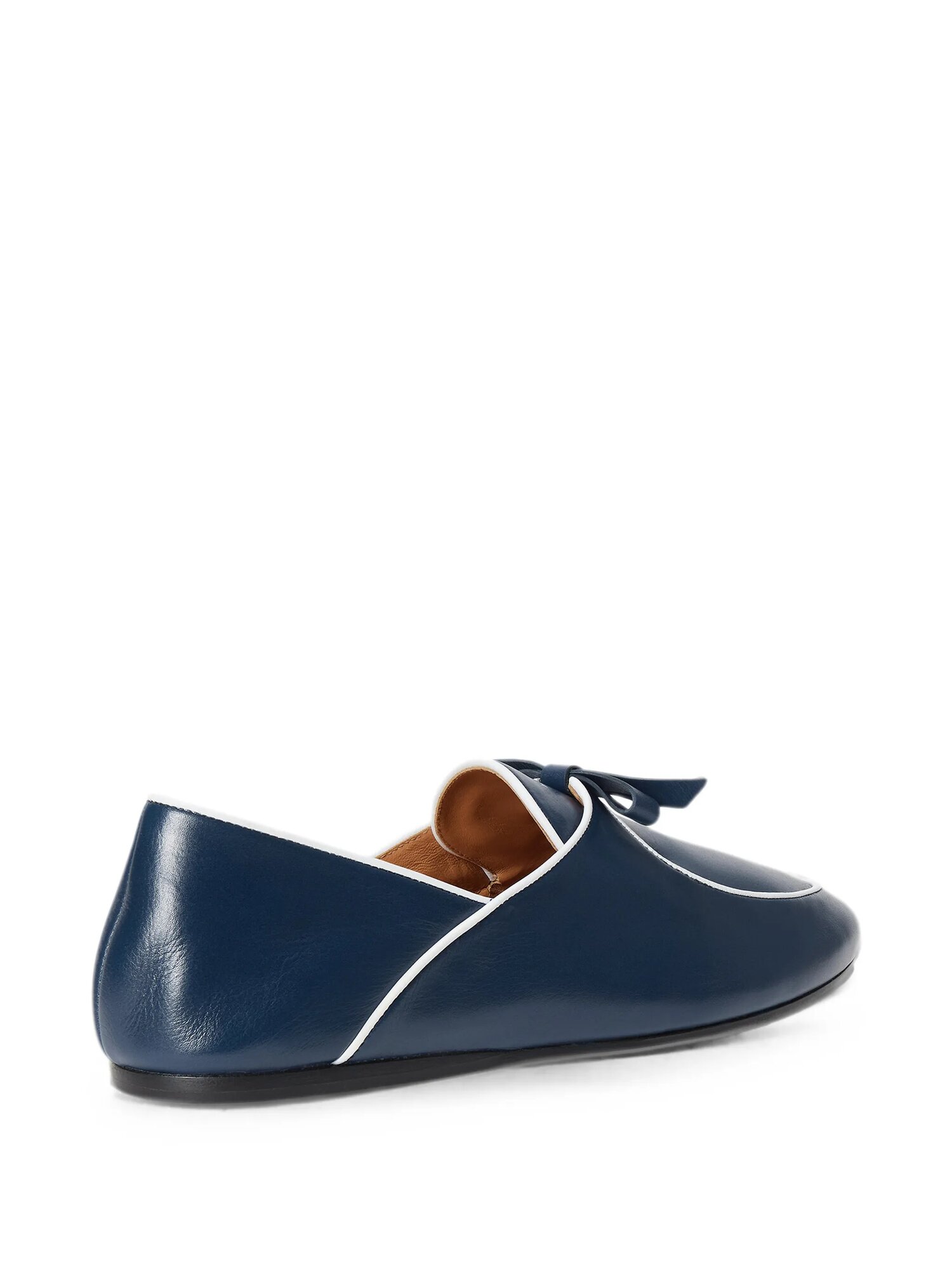 Лоферы Polo Ralph Lauren Bow-detail piped loafers, размер 9.5, синий — фото 1