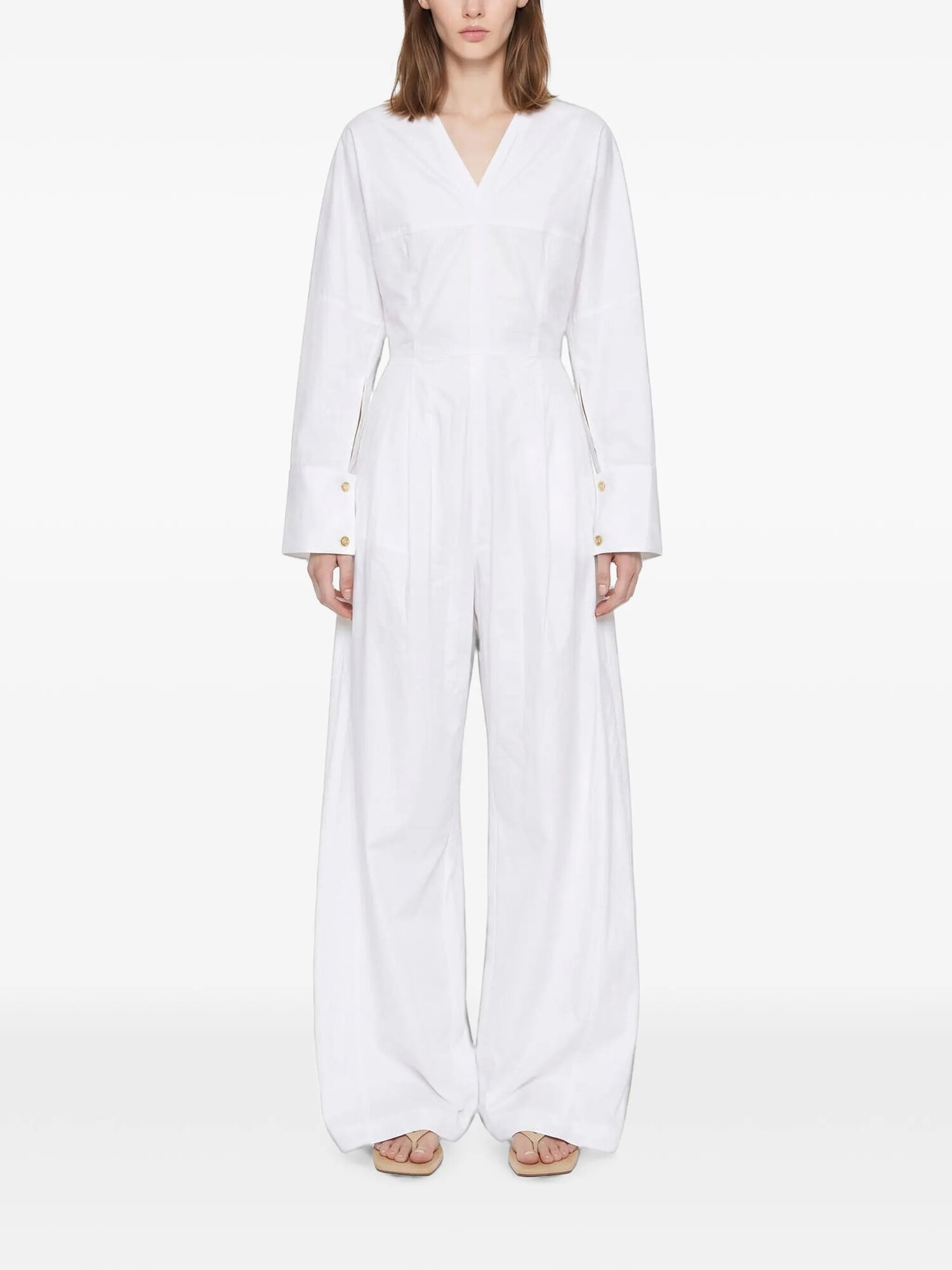 Комбинезон TheLatest Drew poplin jumpsuit, размер 38, белый — фото 1