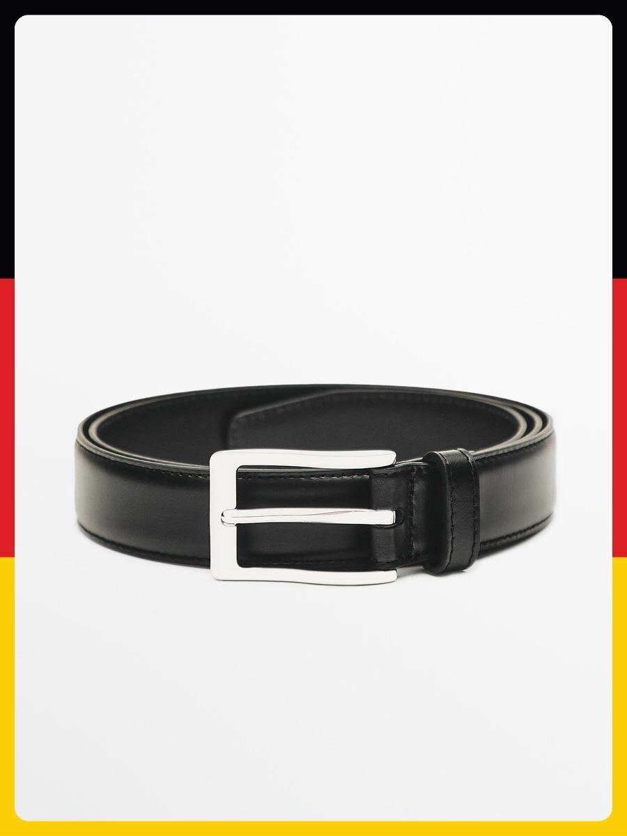 Ремень Massimo Dutti 2320/305, черный, 100