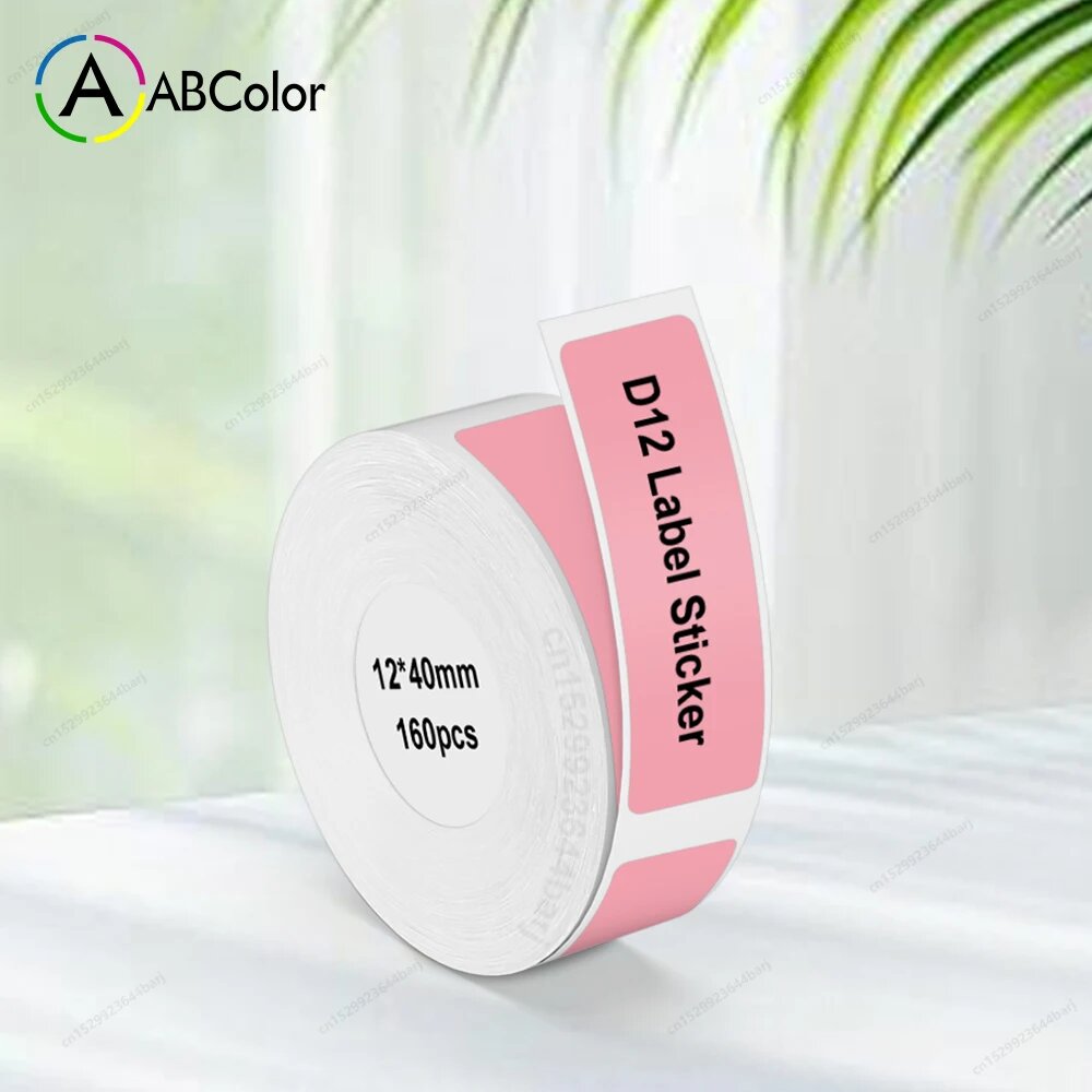 Бесчернильный термопринтер для этикеток Ecowell D12 Розовый, 1PK Pink 1240
