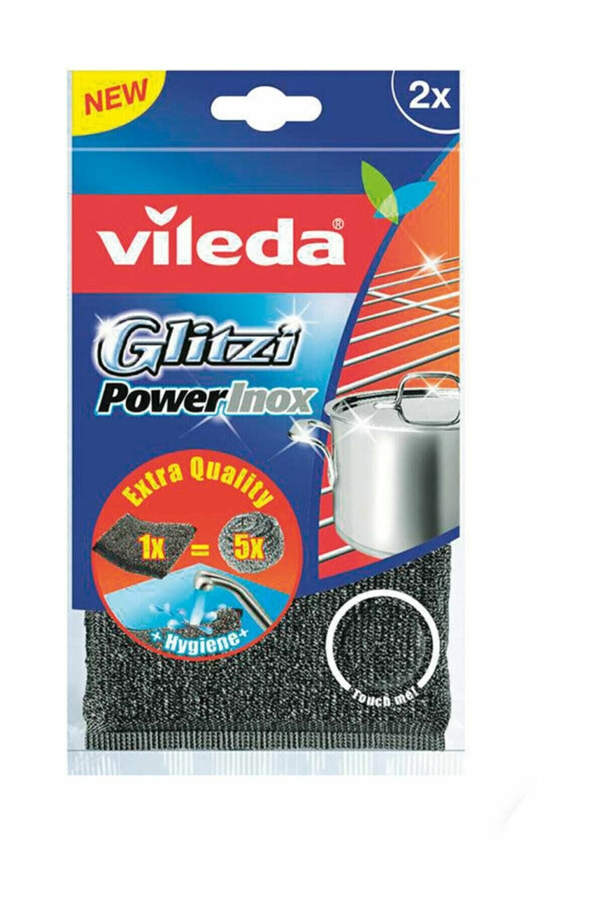 Vileda Губка, Нержавеющая сталь, Полиэстер