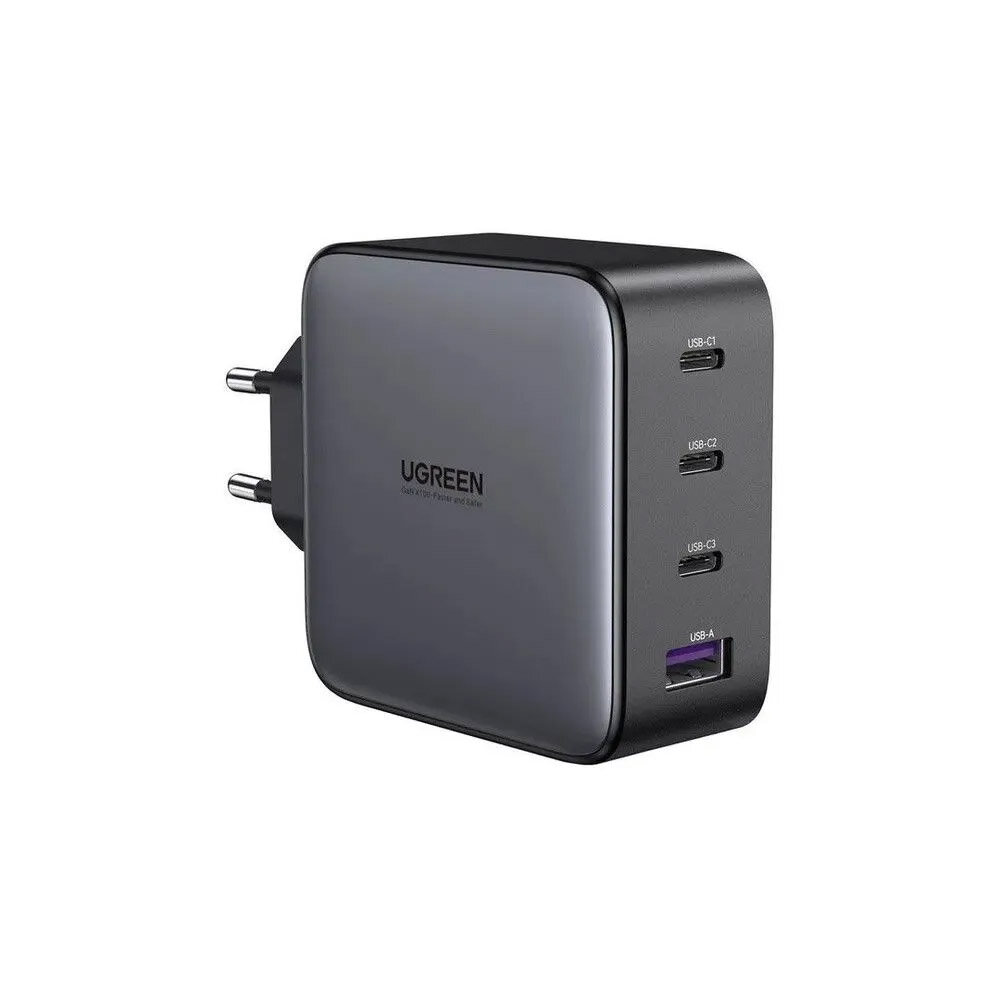 Сетевое зарядное устройство UGREEN CD226 (40747) Nexode 100W USB-A+3*USB-C GaN Tech Fast Charger EU. серый 40747_