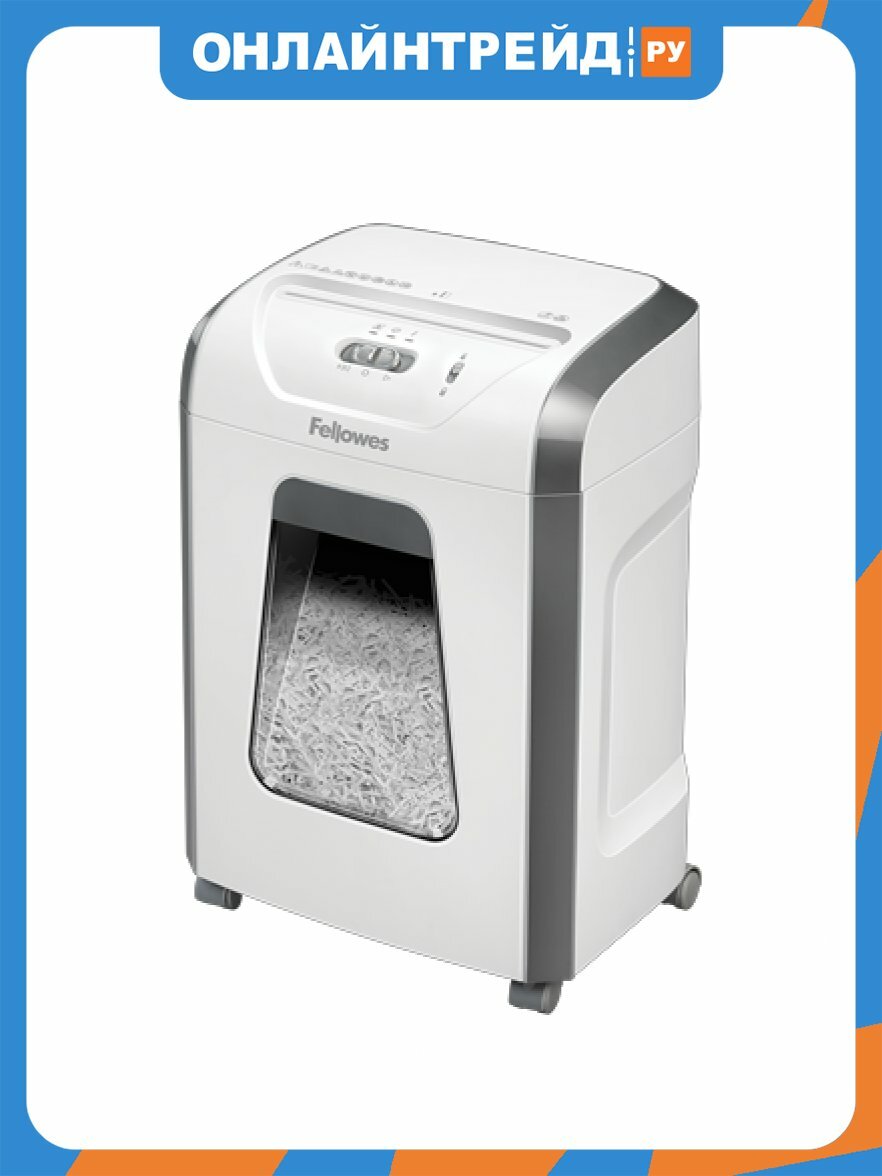 Шредер Fellowes Powershred 15C, DIN P-4, 4x40мм, 15лcт, 19лтр.