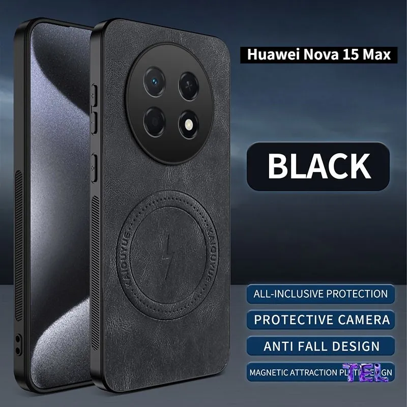 Роскошная кожа MagSafe Чехол для Huawei Nova 15 Max (Хуавей Нова 15 Макс)