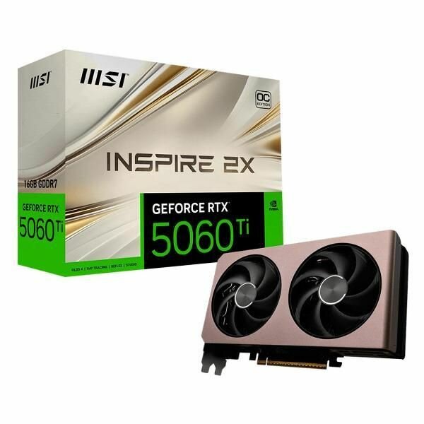 Видеокарта MSI GeForce RTX 5060 Ti INSPIRE 2X OC 16GB