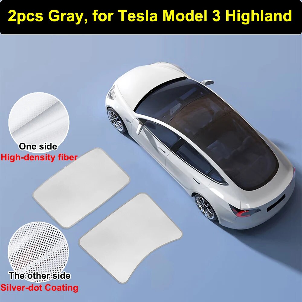 Солнцезащитная Шторка-жалюзи Для Крыши Tesla Model Y Серии Juniper 2024-2025 – Защита От Солнца Для Стеклянной Крыши С Сеткой.