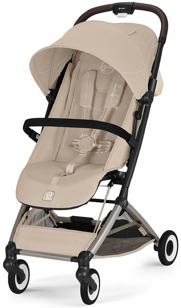 Cybex Orfeo (Almond Beige 2026 с дождевиком и бампером)