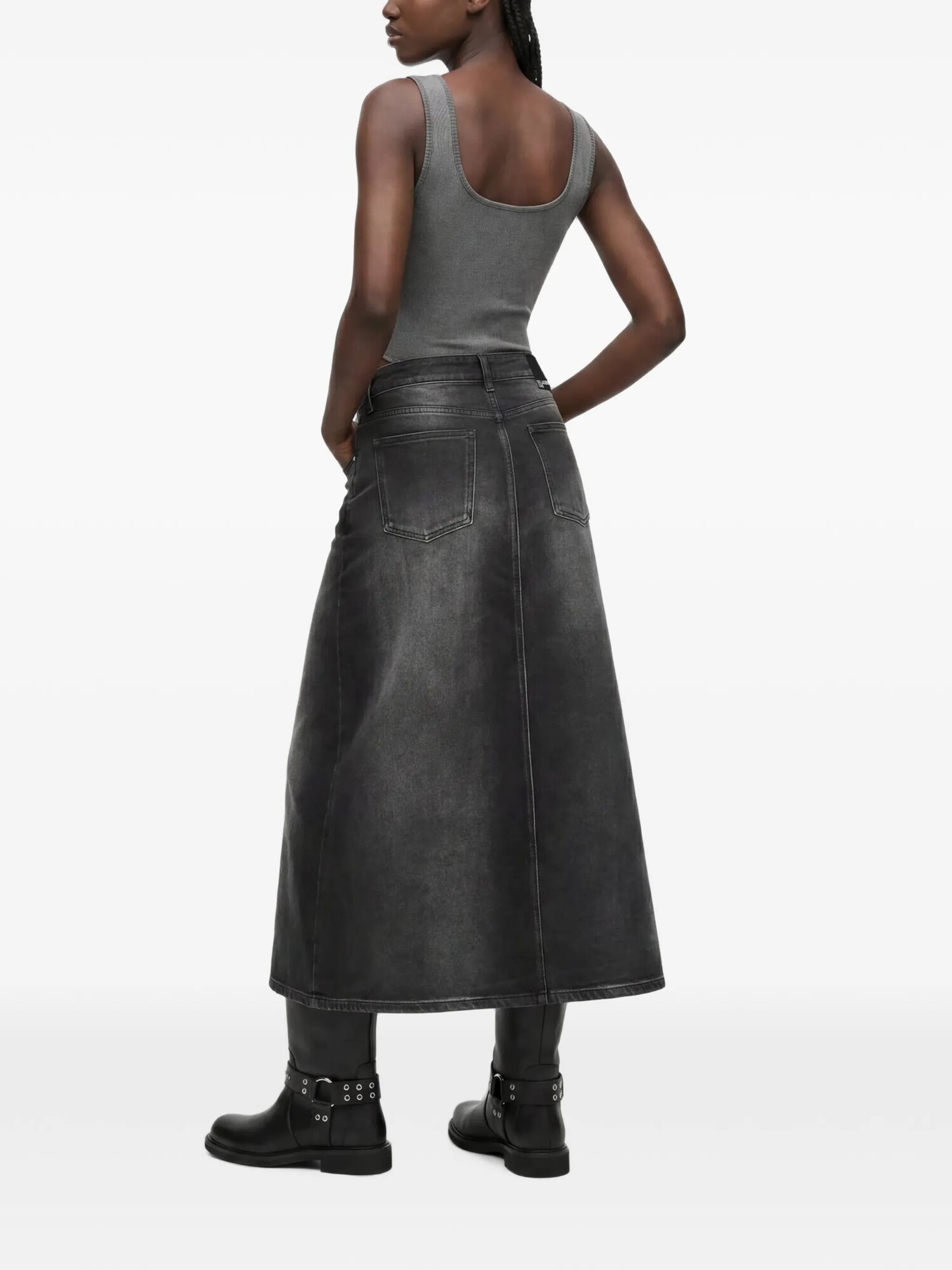 Юбка KARL LAGERFELD JEANS Denim maxi skirt, размер 36 — фото 1