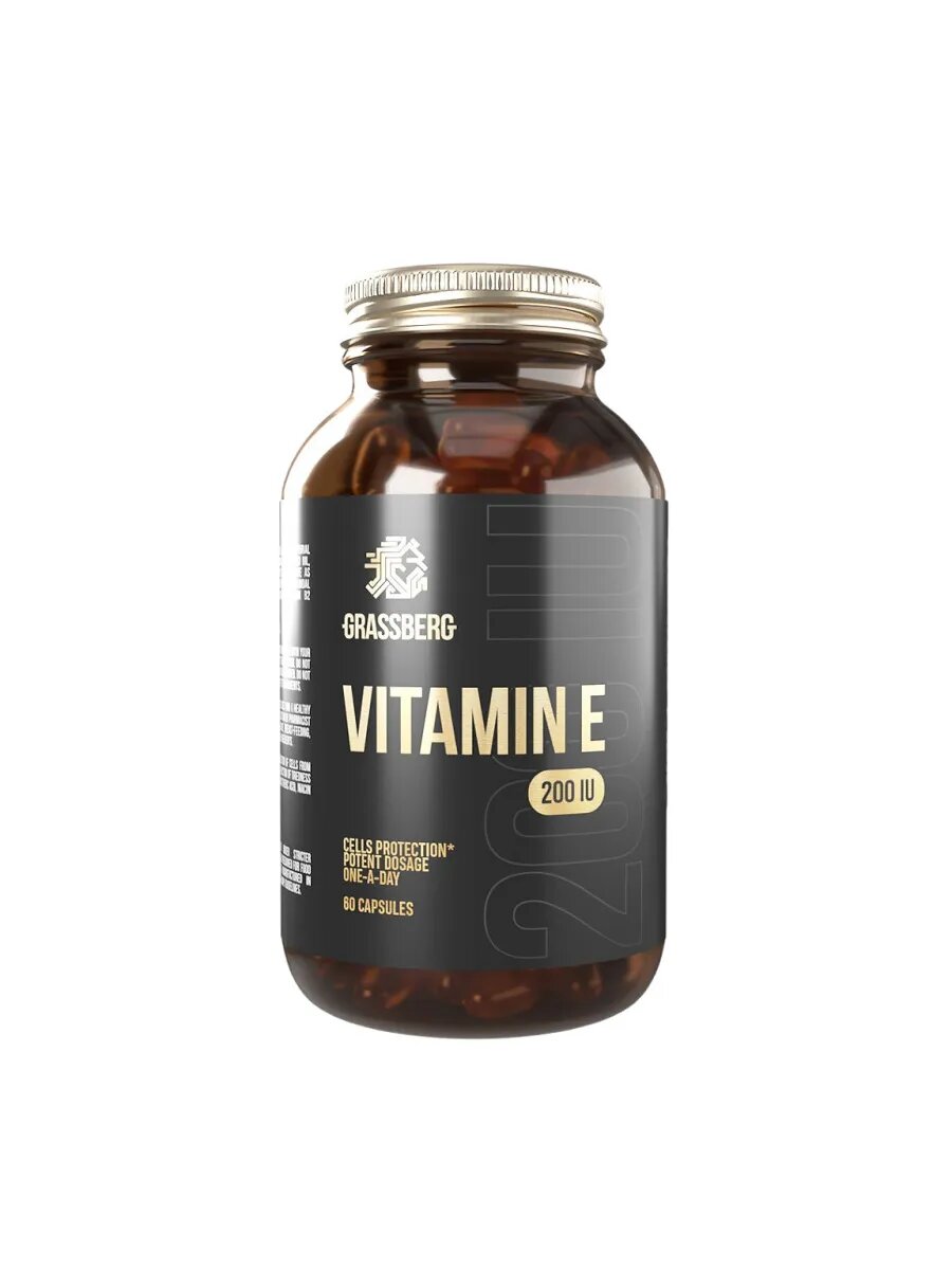 Грассберг Витамин Е 200 МЕ/Grassberg Vitamin E 200 IU капсул