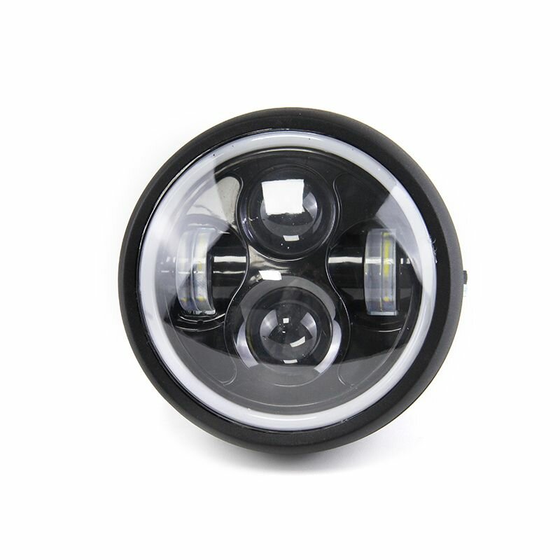 LED фара на мото светодиодная /6,5 дюймов с корпусом , для мотоциклов , мопедов Альфа и др , 1шт-ROMIKY