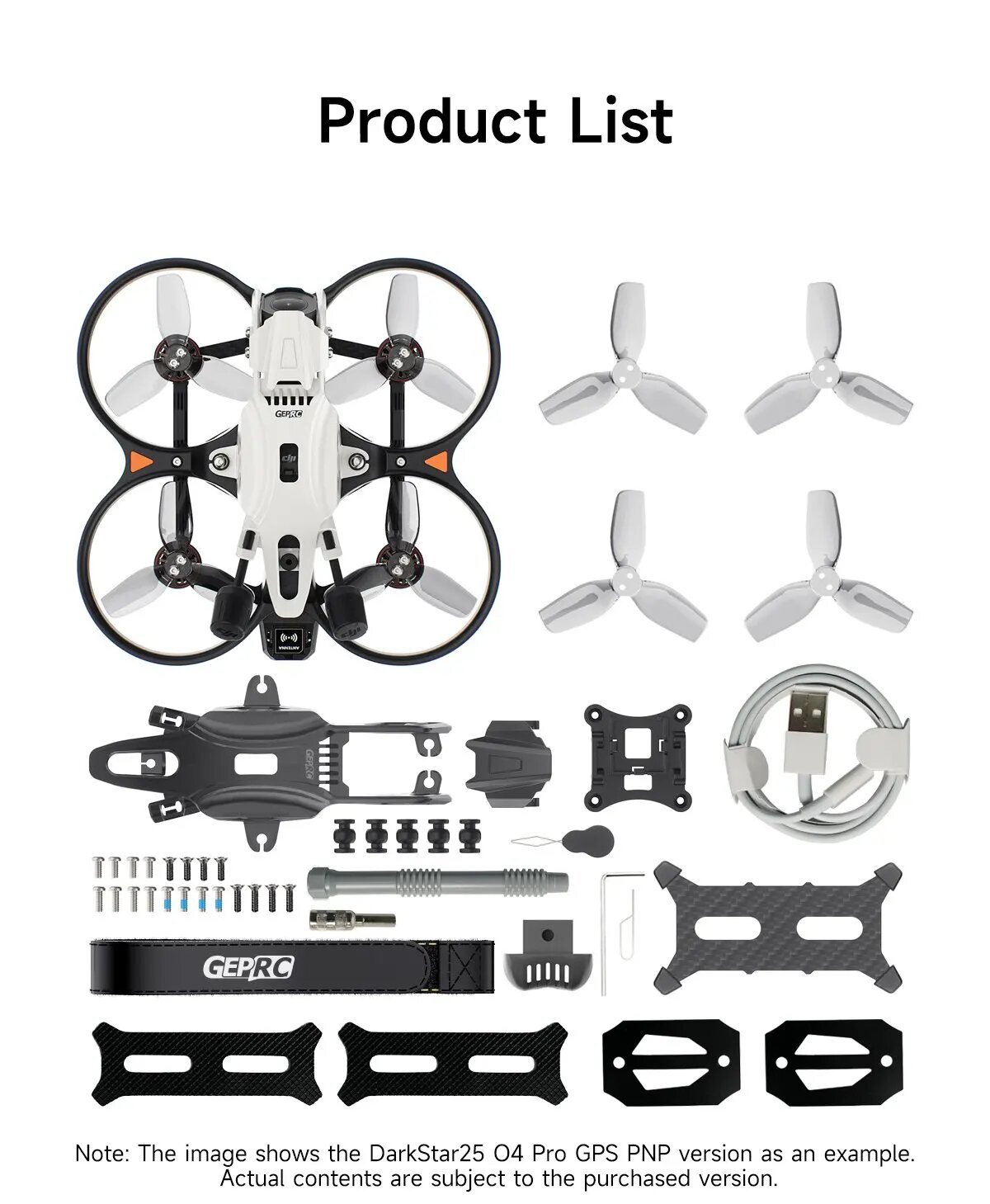 GEPRC DarkStar25 для O4 Wide / O4 PRO O4PRO ELRS WithGPS