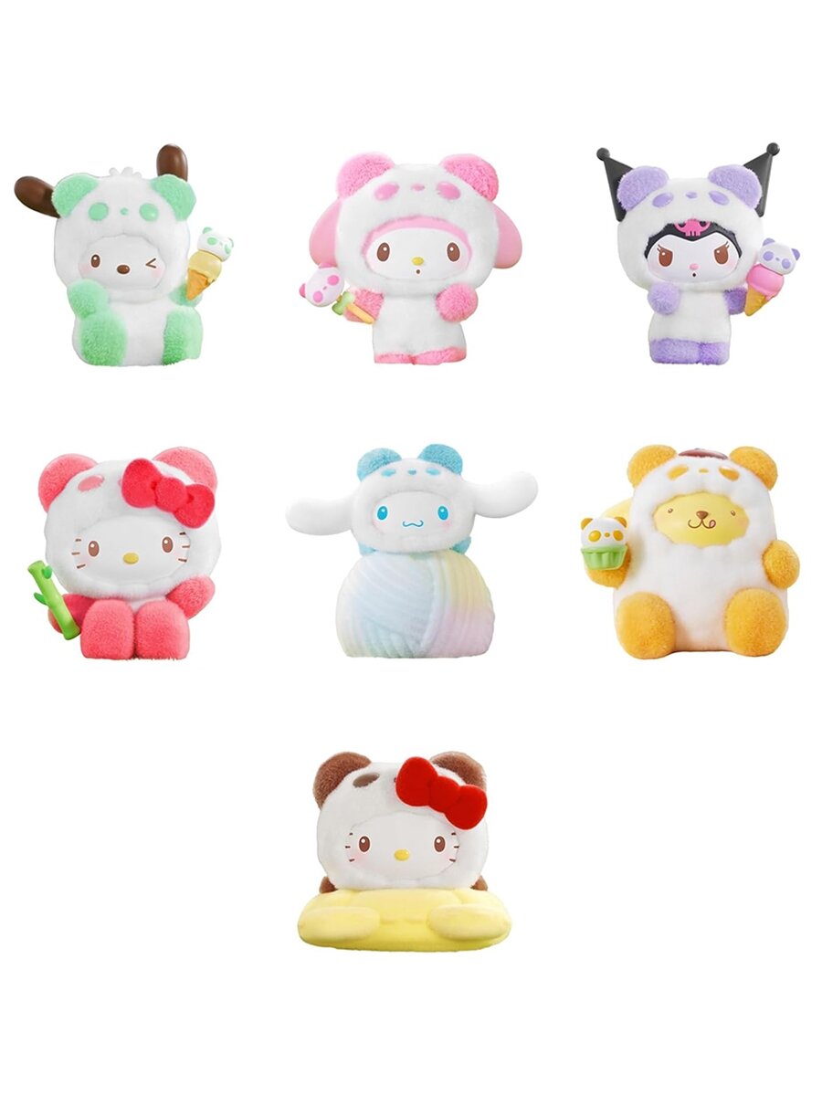 Фигурка Hello Kitty & Friends "Colorful Panda" Blind Box 11 см 1 шт 6936785485104