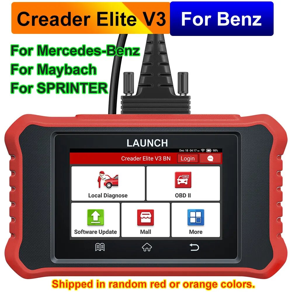 Creader Elite V3 2026 года — полнофункциональный российский автомобильный For BENZ Serial