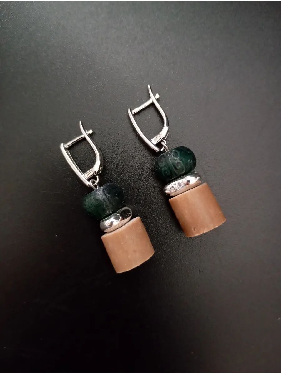 Серьги пусеты myartofstones