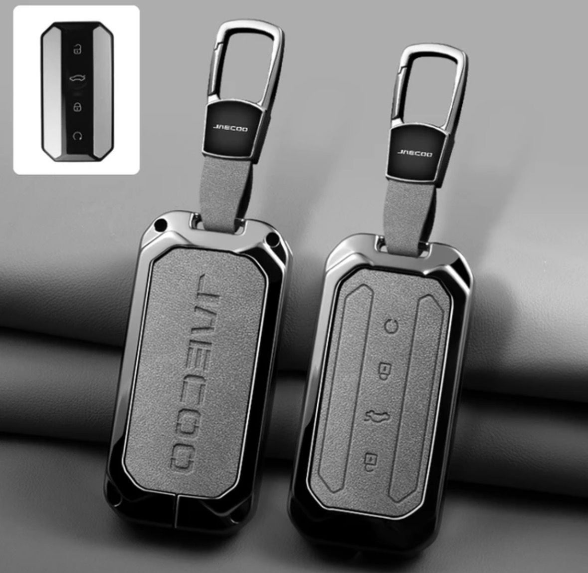 Чехол на ключ Jaecoo J6 / Jeland J6 metal grey