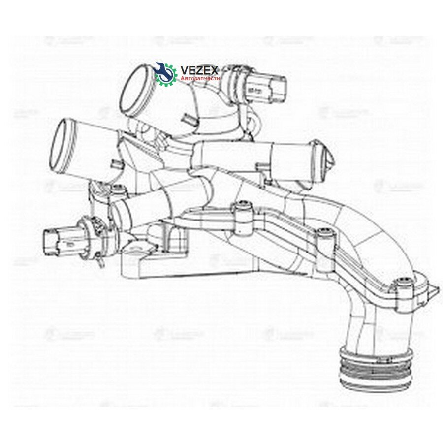 LUZAR LT2047 Термостат для а/м PSA 308 (11-)/C4 (10-) 1.6i AT (105°С, алюм. корп, аналог 9808647080) (LT 2047)