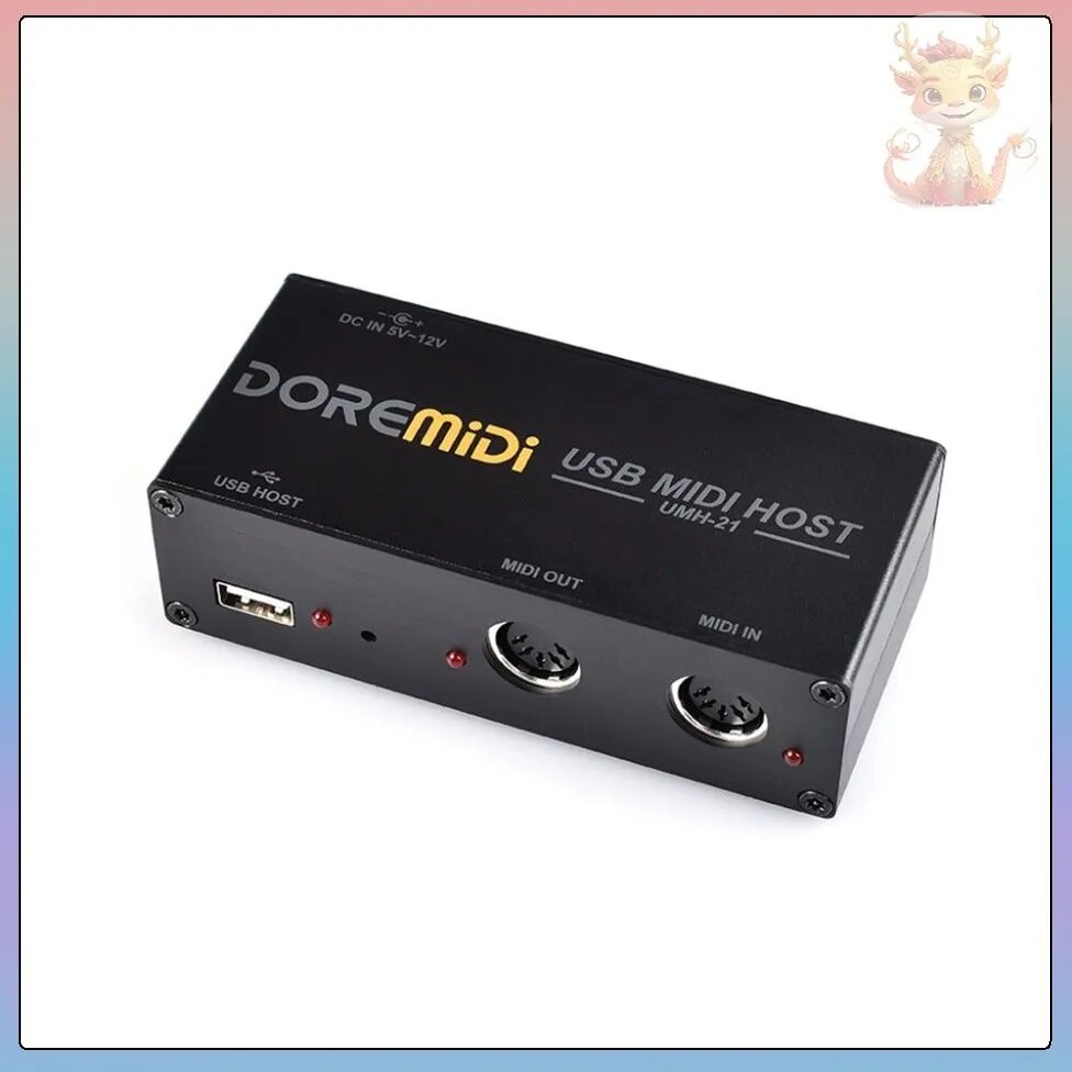 DOREMiDi Высокоскоростной USB MIDI-хост-бокс UMH-21 черный, белый