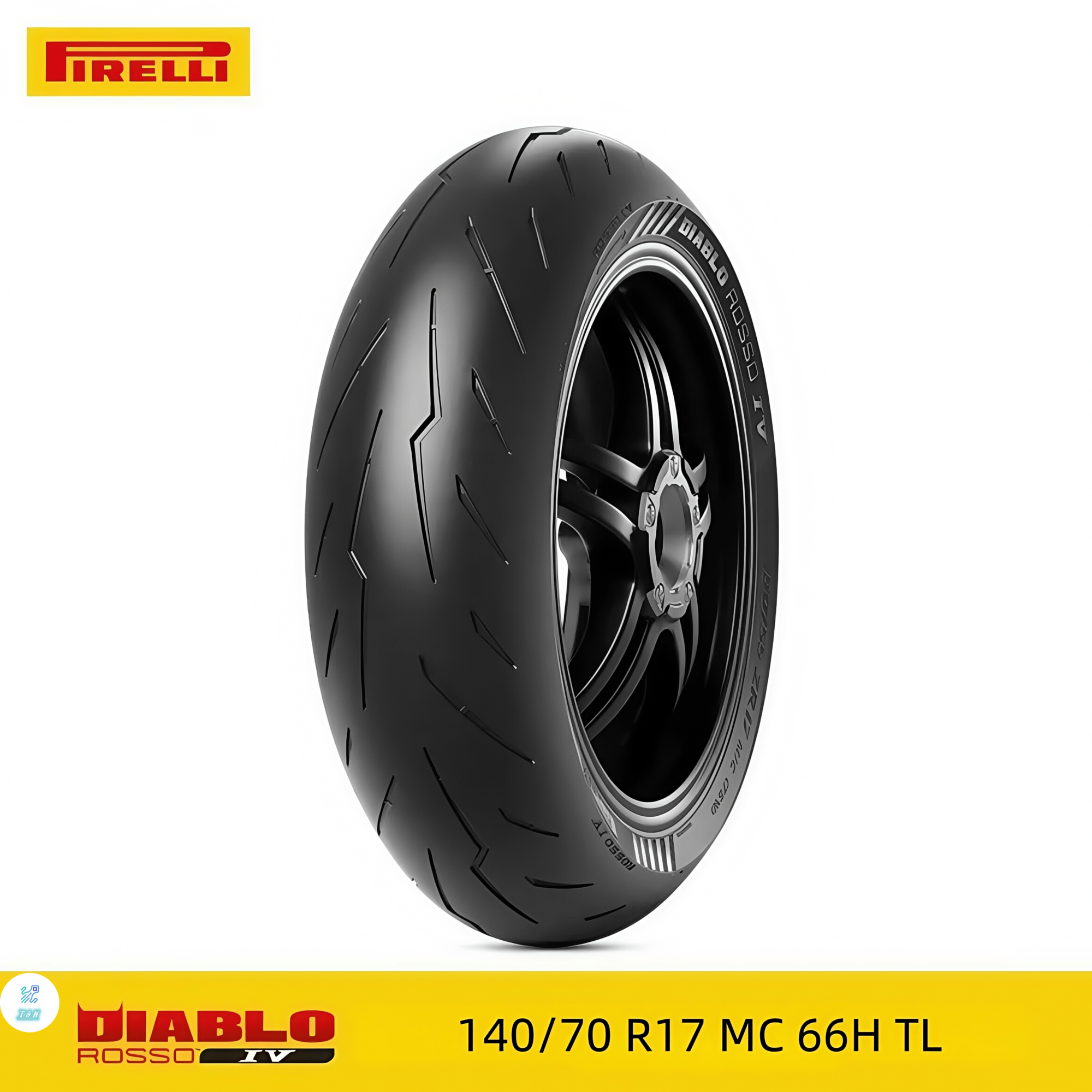 Pirelli Мотошина шина для мотоцикла Pirelli Diablo Rosso 4 140/70 R17 M/C (66H) TL