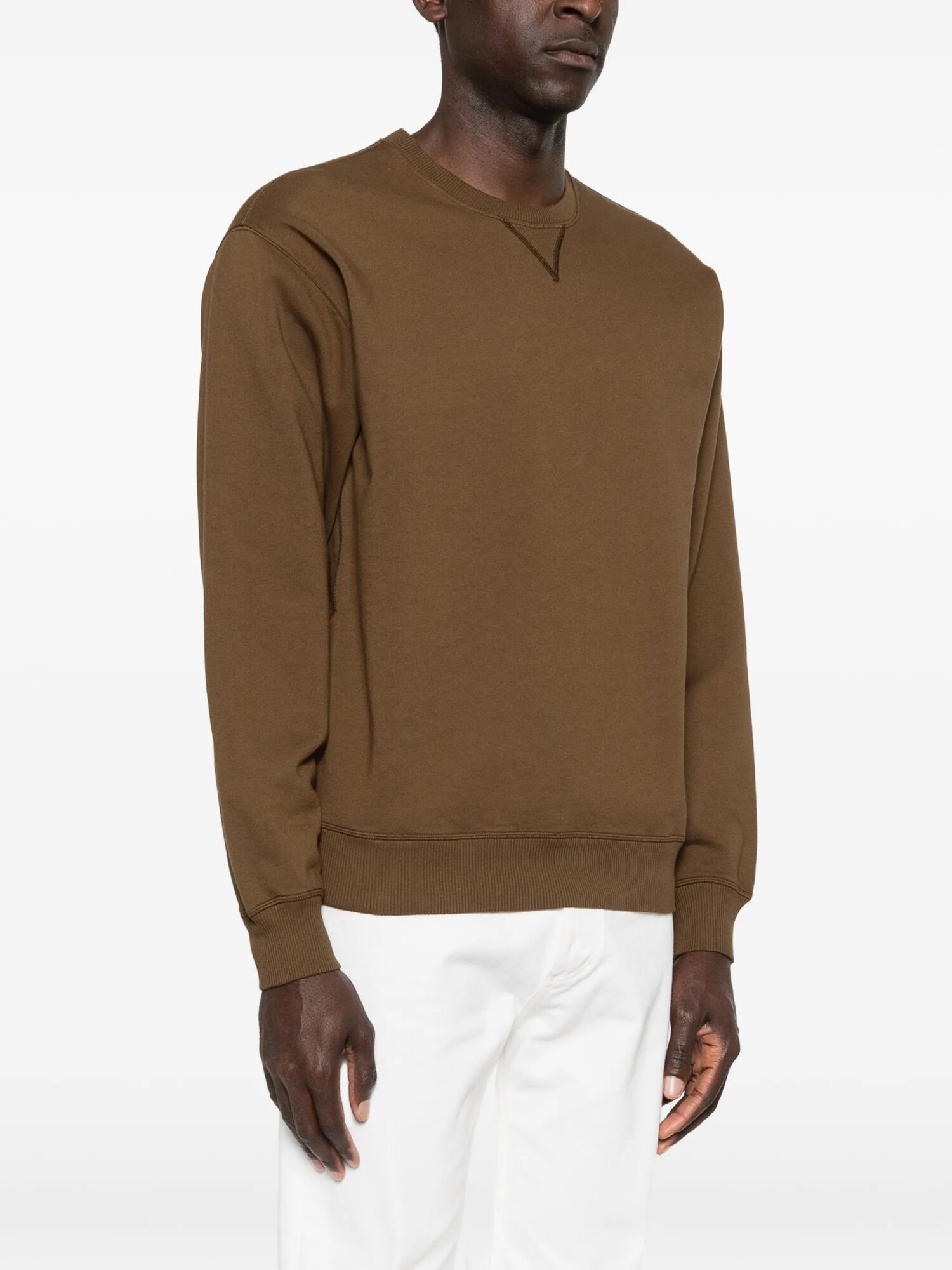 Толстовка Tom Ford Crew-neck sweatshirt, размер 52 EU, , коричневый — фото 1