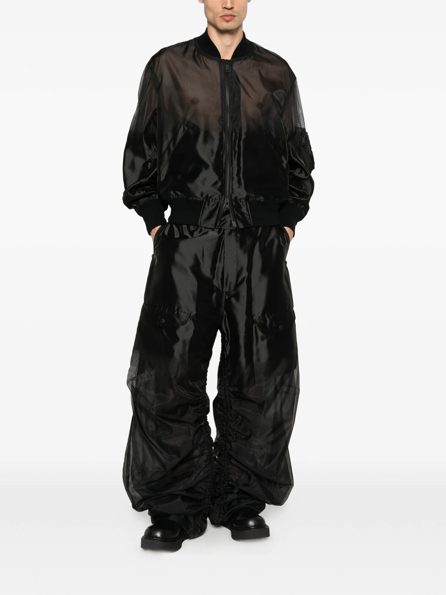 Куртка TAAKK Piping zip jacket, размер 50, black/black — фото 1