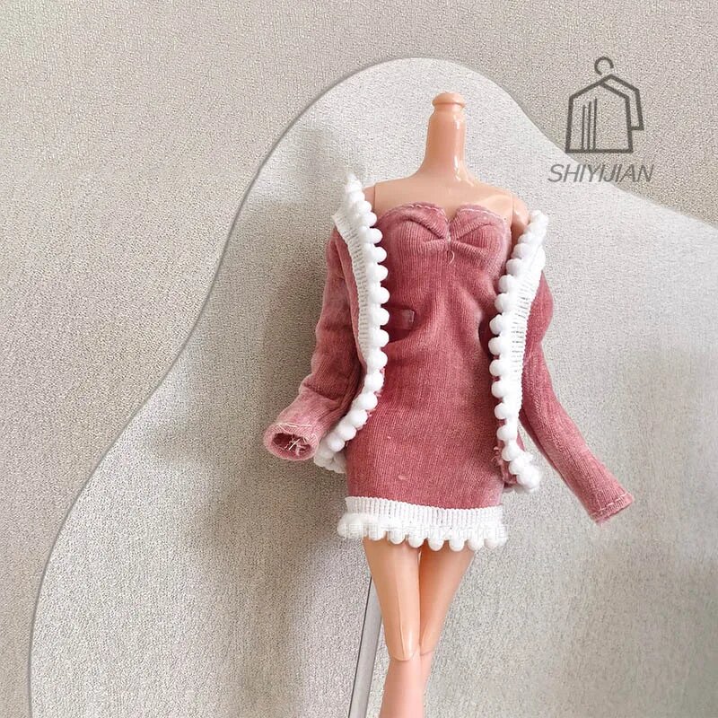 Зимняя юбка и куртка для куклы BABI 30 см