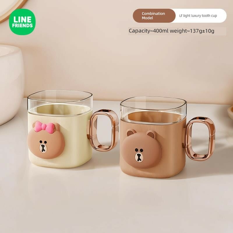 Стаканы для зубной щетки в роскошном дизайне, цвета BROWN и CHOCO, комплект из двух единиц