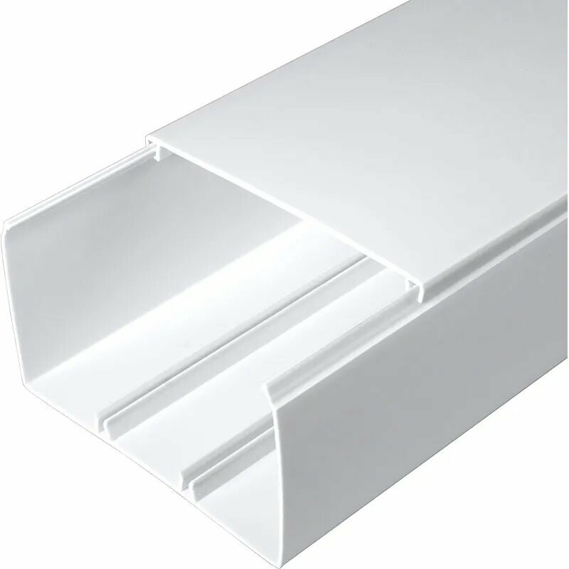 Кабель-канал белый 2-й замок 100х60х2000мм Промрукав PR03.0060, 1572258