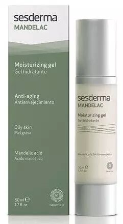 Гель SesDerma "MANDELAC", увлажняющий, альфа-гидрокси кислота, флакон с дозатором, 50мл