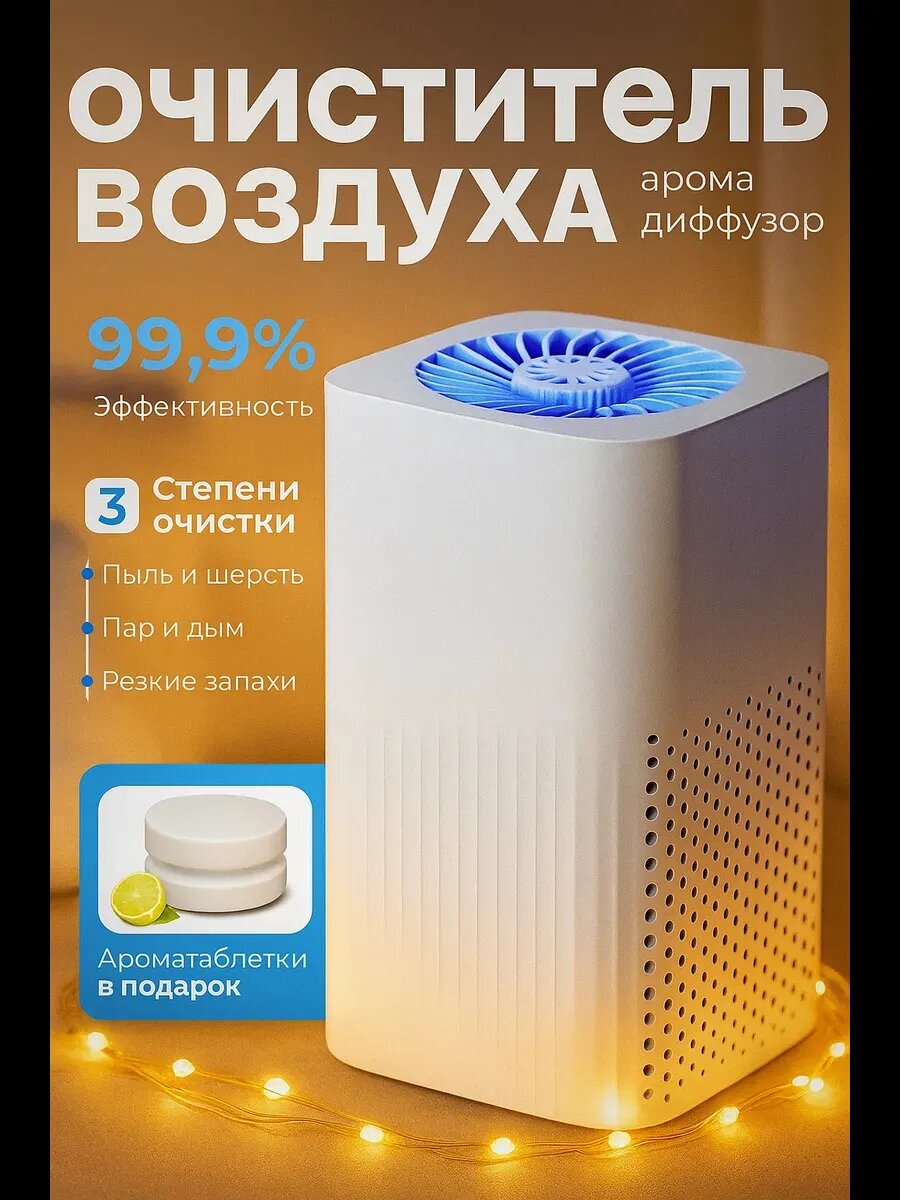 Очиститель воздуха Воздухоочиститель УФ лампа Ионизатор