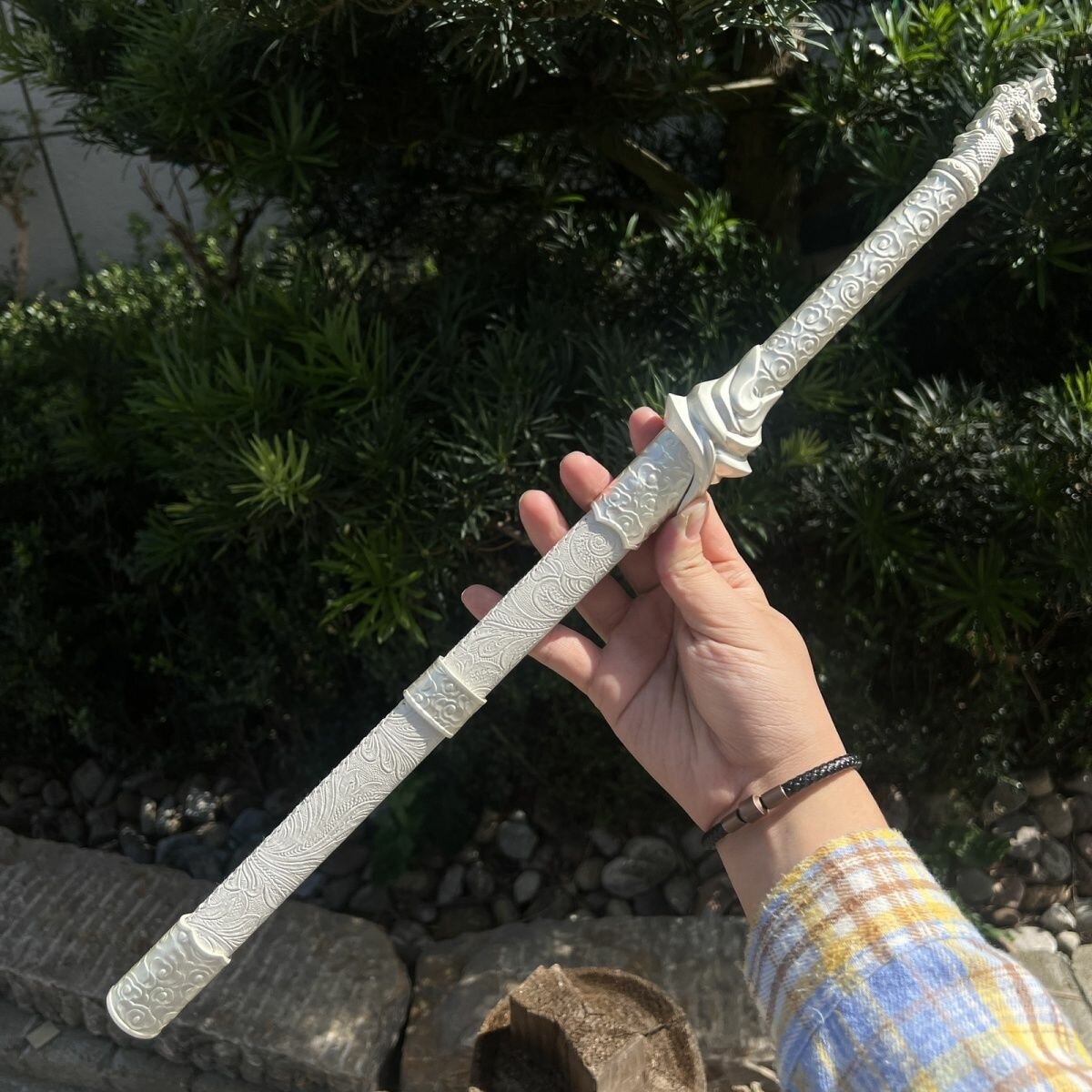 Кованый меч Лотоса Лунцюань, использованный в фильмах и телевидении, меч Ли Сянъи, цельный меч из высокомарганцовистой стали для использования на открытом воздухе, незаточенный меч Хань.