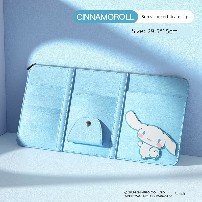Держатель для солнцезащитных очков Sanrio Cinnamoroll с магнитным креплением на приборную панель - легкое хранение
