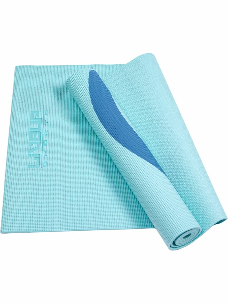 Мат для йоги LiveUp PVC YOGA MAT WITH PRINT Унисекс LS3231c-06b 173x61x0,6см