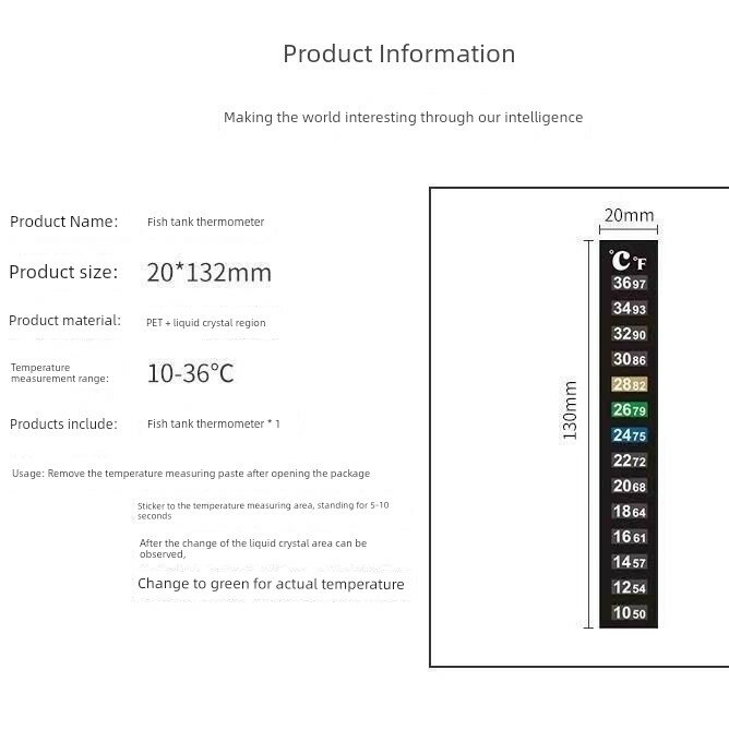 Высокоточный внешний аквариумный термометр с LCD-дисплеем, диапазон 10-36°C для рыбных и морских аквариумов