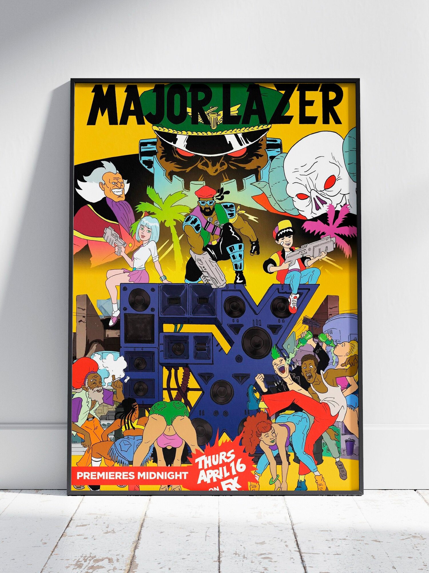 Плакат на стену для интерьера Мэйджор Лейзер (Major Lazer 3) - Постер по музыке и артисту формата A4 (21x30 см)