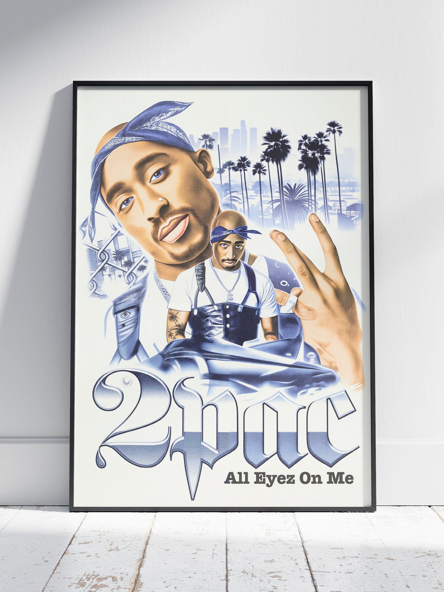 Плакат на стену для интерьера Тупак Шакур (Tupac - 2pac 12) - Постер по музыке и артисту формата A4 (21x30 см)