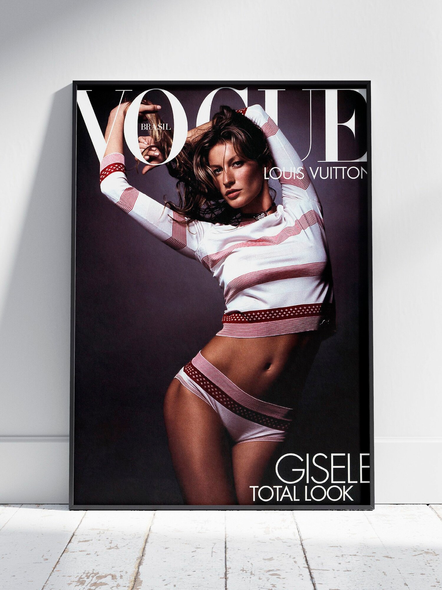 Плакат на стену для интерьера Жизель Бюндхен (Gisele Bundchen 47) - Постер по модели, бренду и моде формата A4 (21x30 см)