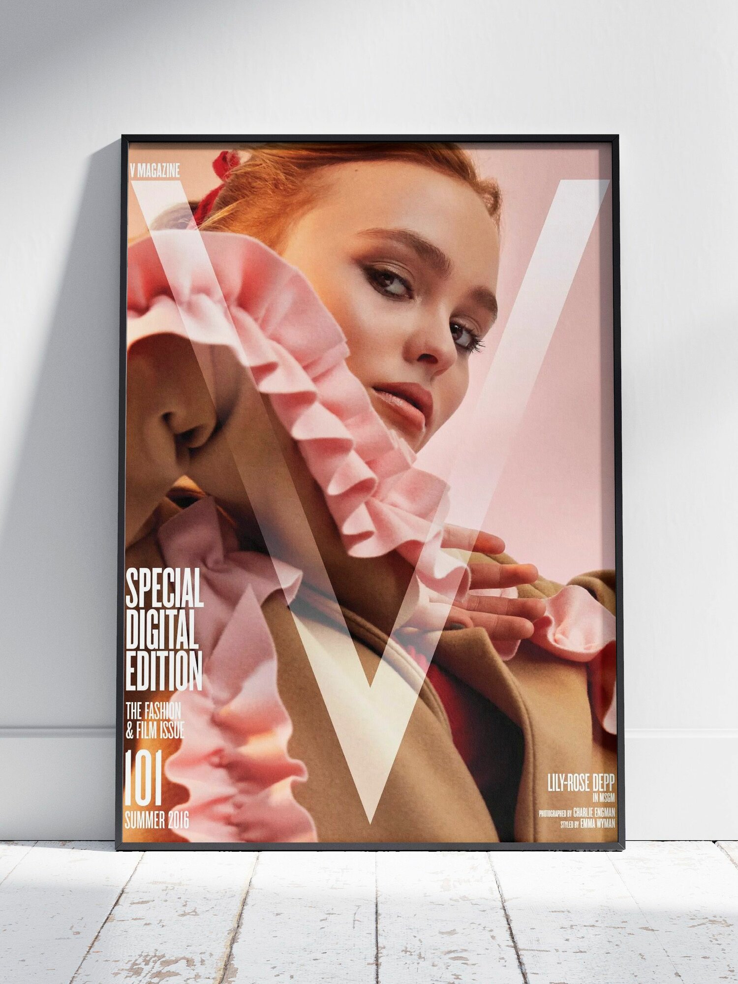 Плакат на стену для интерьера Лили Роуз Депп (Lily Rose Depp 7) - Постер по модели, бренду и моде формата A4 (21x30 см)