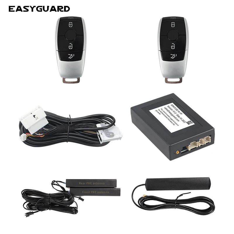 EasyGuard Plug play умный ключ PKE Kit бесключевая Система доступа подходит для Benz FBS4 с заводской OEM кнопкой пуска и комфортным доступом
