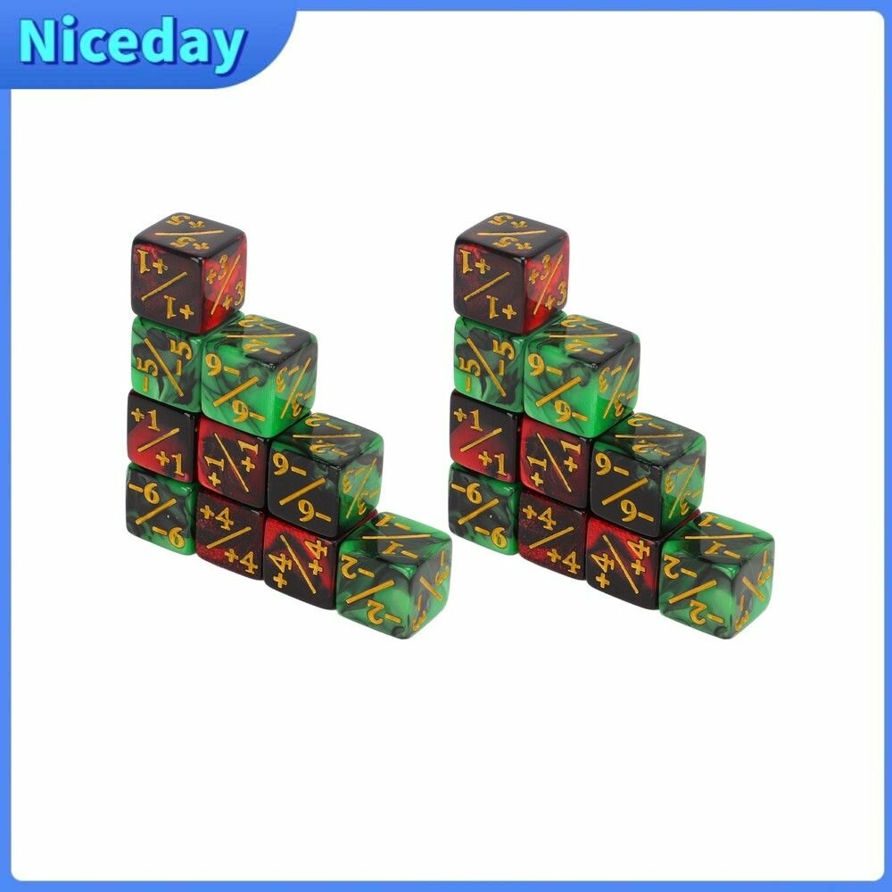 Кубики 20ШТ 16 мм 2 Цвета