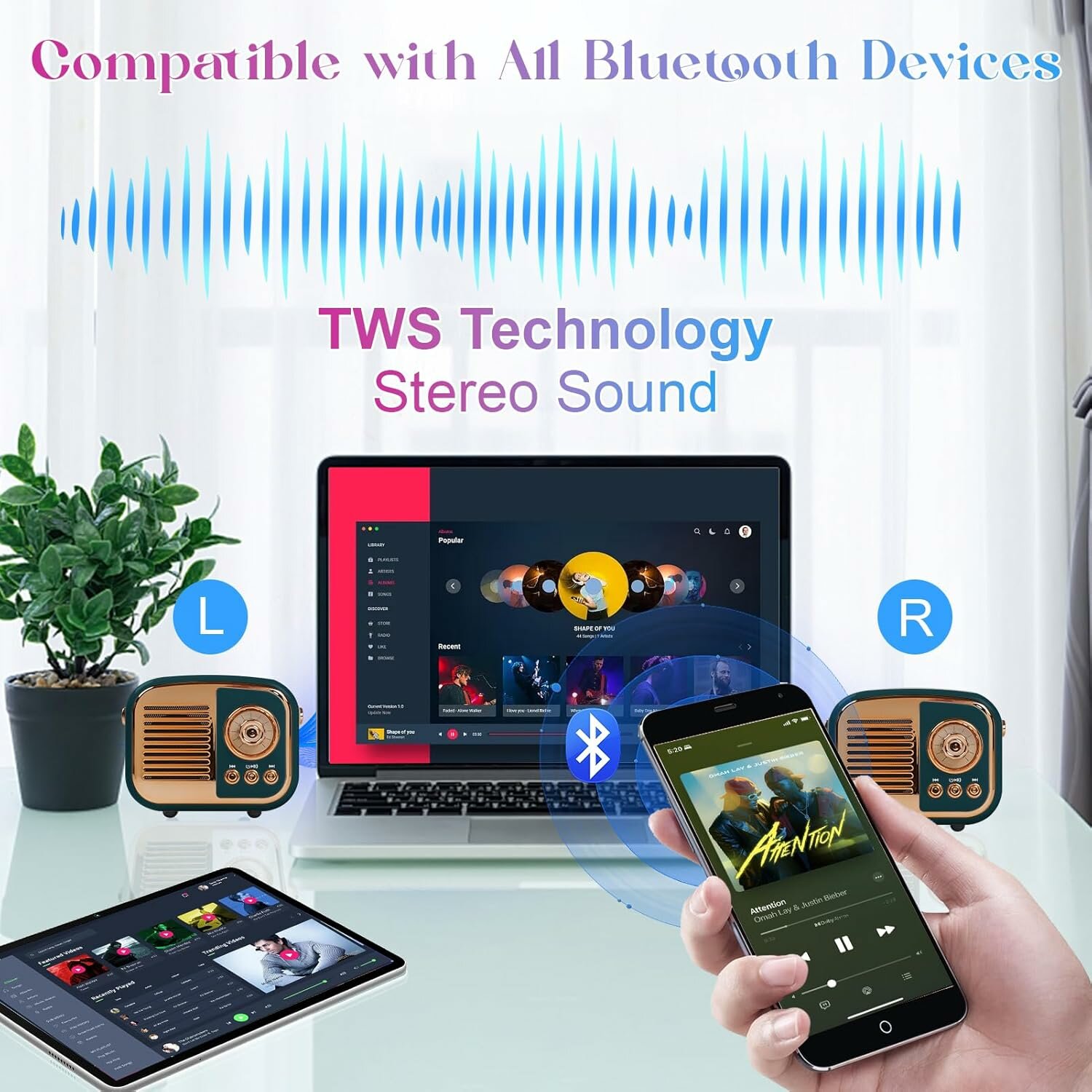 Ретро Bluetooth-колонка — фото 1