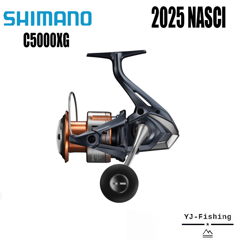SHIMANO 2025 NASCI C5000XG Спиннинговая катушка для рыбалки Морская и Силовая