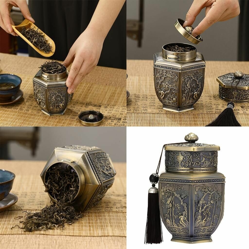 Металлическая банка для чая, соли и конфет