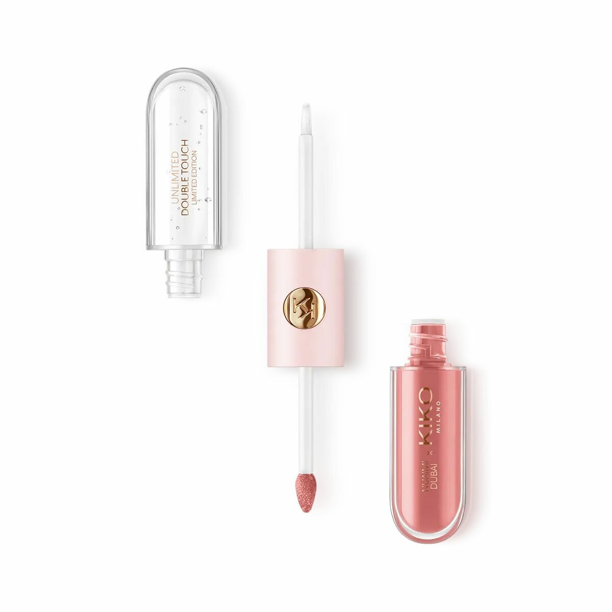 KIKO MILANO Стойкая жидкая помада и блеск для губ threads of time unlimited double touch limited edition 6мл 2в1 оттенок 03 Mauve Statement